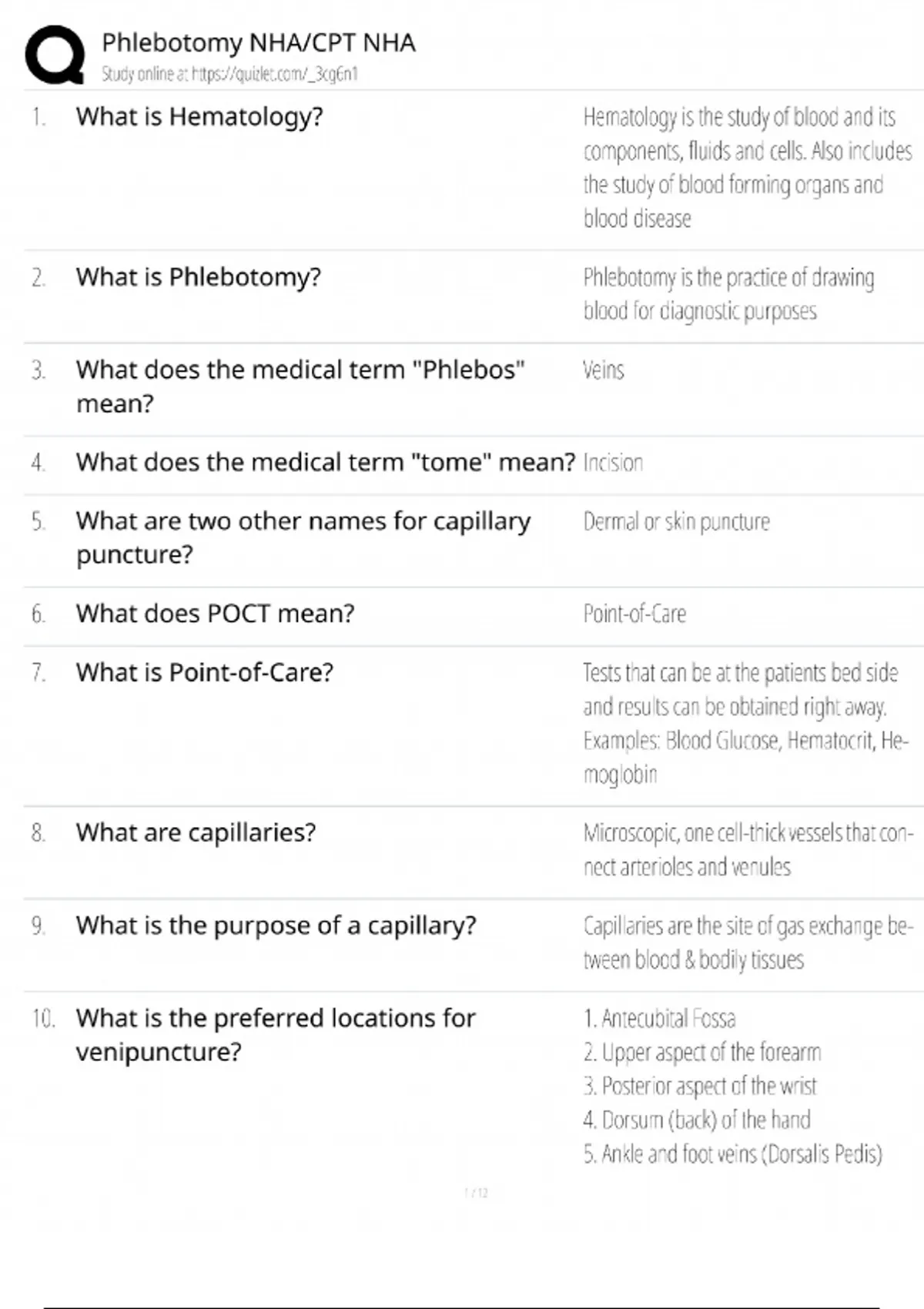 Phlebotomy NHA CPT Test Bank / Certified Phlebotomy Technician / 2025 ...