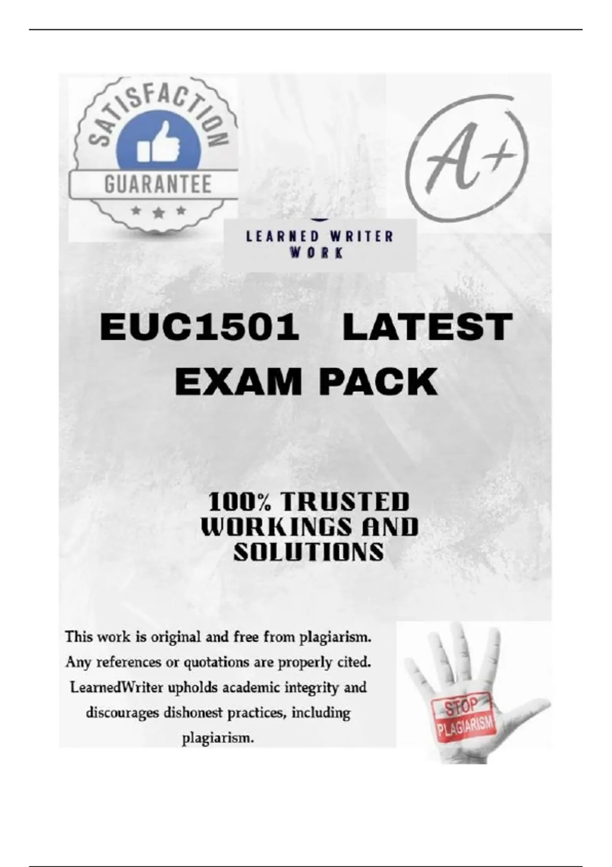 EUC1501 LATEST MCQ EXAM PACK 2025[DETAILED QUESTIONS AND ANSWERS ...
