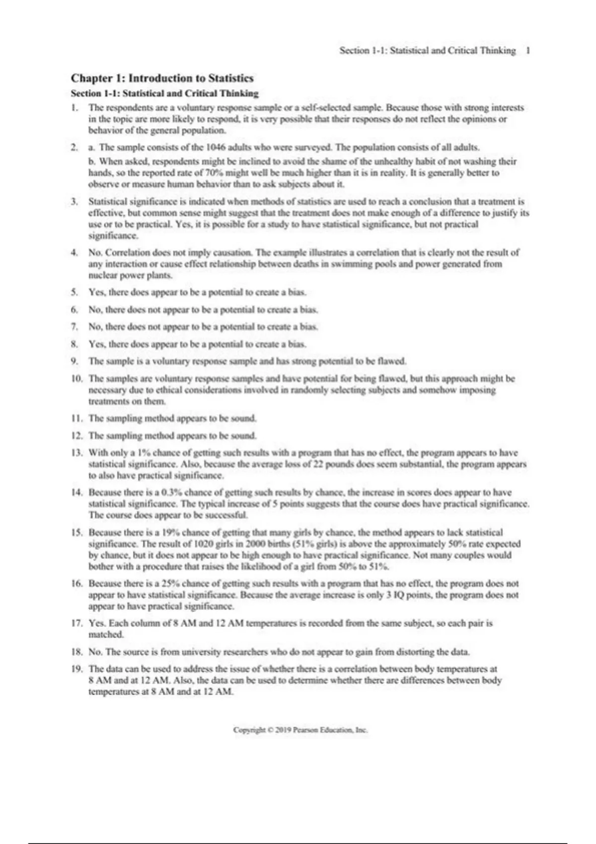 Summary solutions manual, summaries: Elementary Statistics Using the TI ...