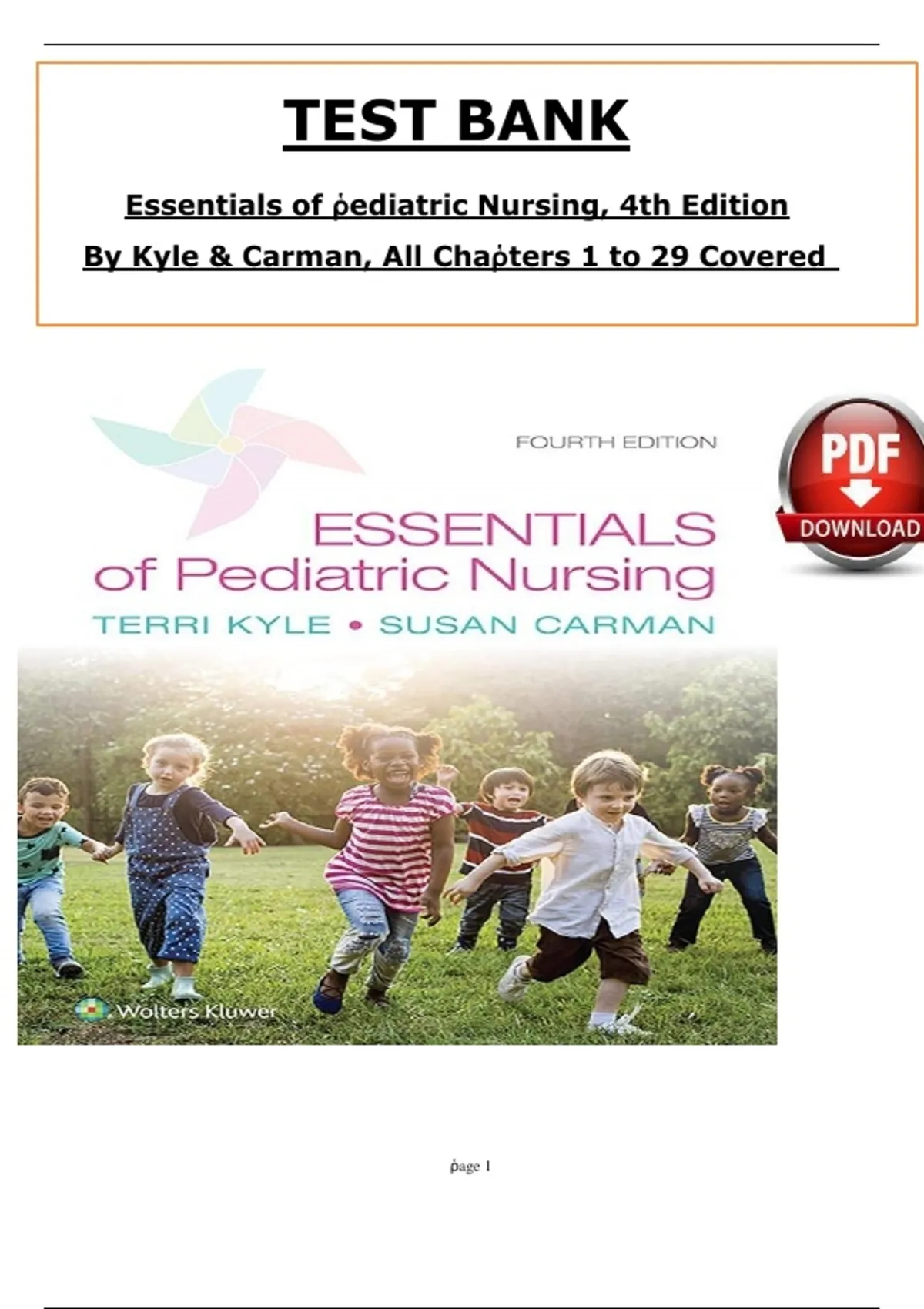 Essentials of Pediatric Nursing 4th Edition – Exam Questions & Study ...