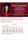 RELIAS DYSRHYTHMIA CHEAT SHEET 2025 ( EVERYTHING YOU NEED TO PASS ...