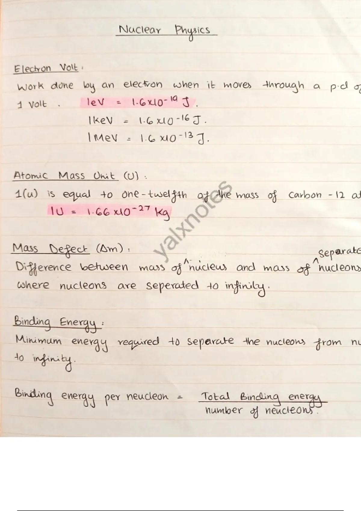 9702 - Physics - Nuclear Physics - Physics - Stuvia US