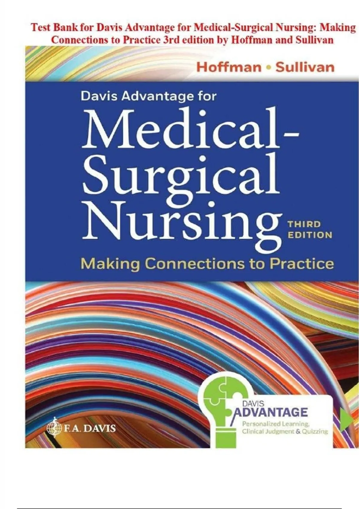 Test Bank for Davis Advantage for Medical-Surgical Nursing: Making ...