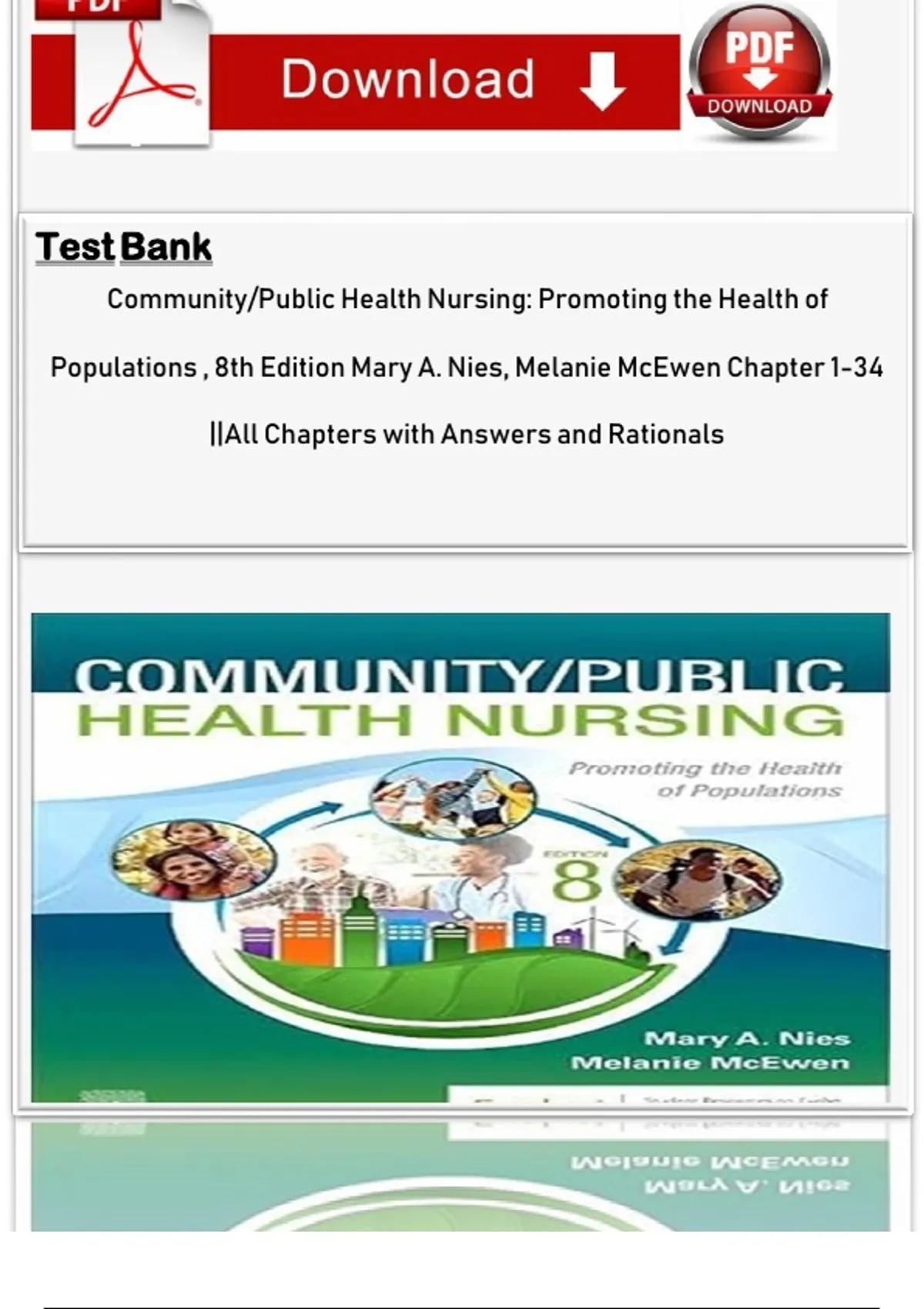 Test Bank - Community/Public Health Nursing: Promoting the Health of ...