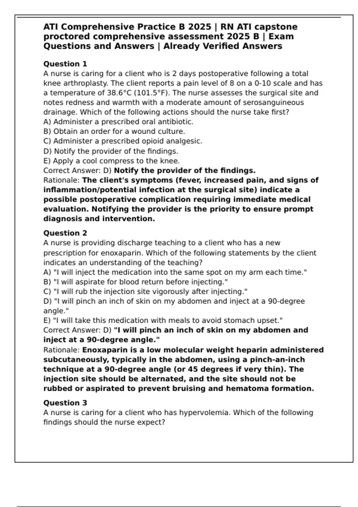 ATI Comprehensive Practice B 2025 | RN ATI capstone proctored comprehensive assessment 2025 B ...