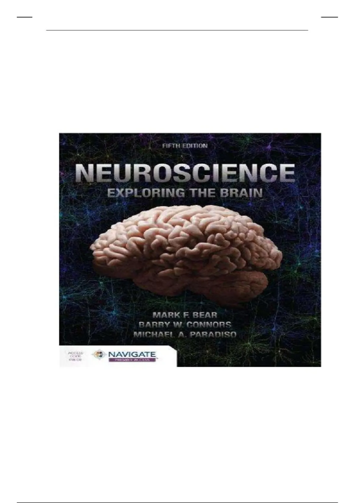 TEST BANK FOR Neuroscience: Exploring the Brain 5th Edition by Mark ...