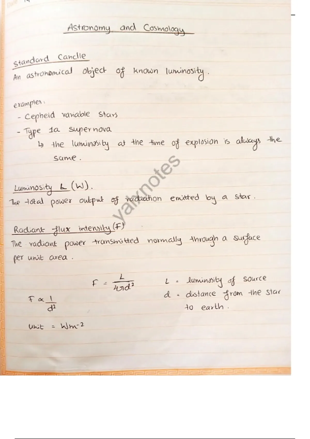 9702 - Physics - Astronomy & Cosmology - Physics - Stuvia US