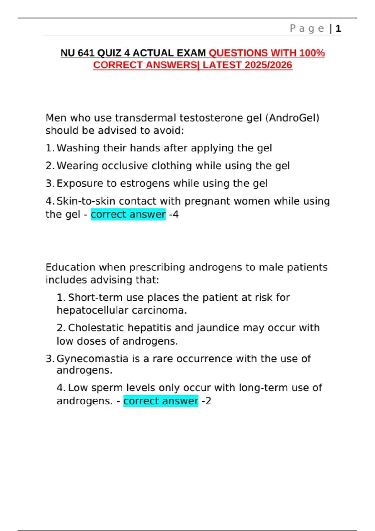 NU 100 Quiz 1 Nursing Fundamentals EXAM QUESTIONS 100% CORRECT ANSWERS ...