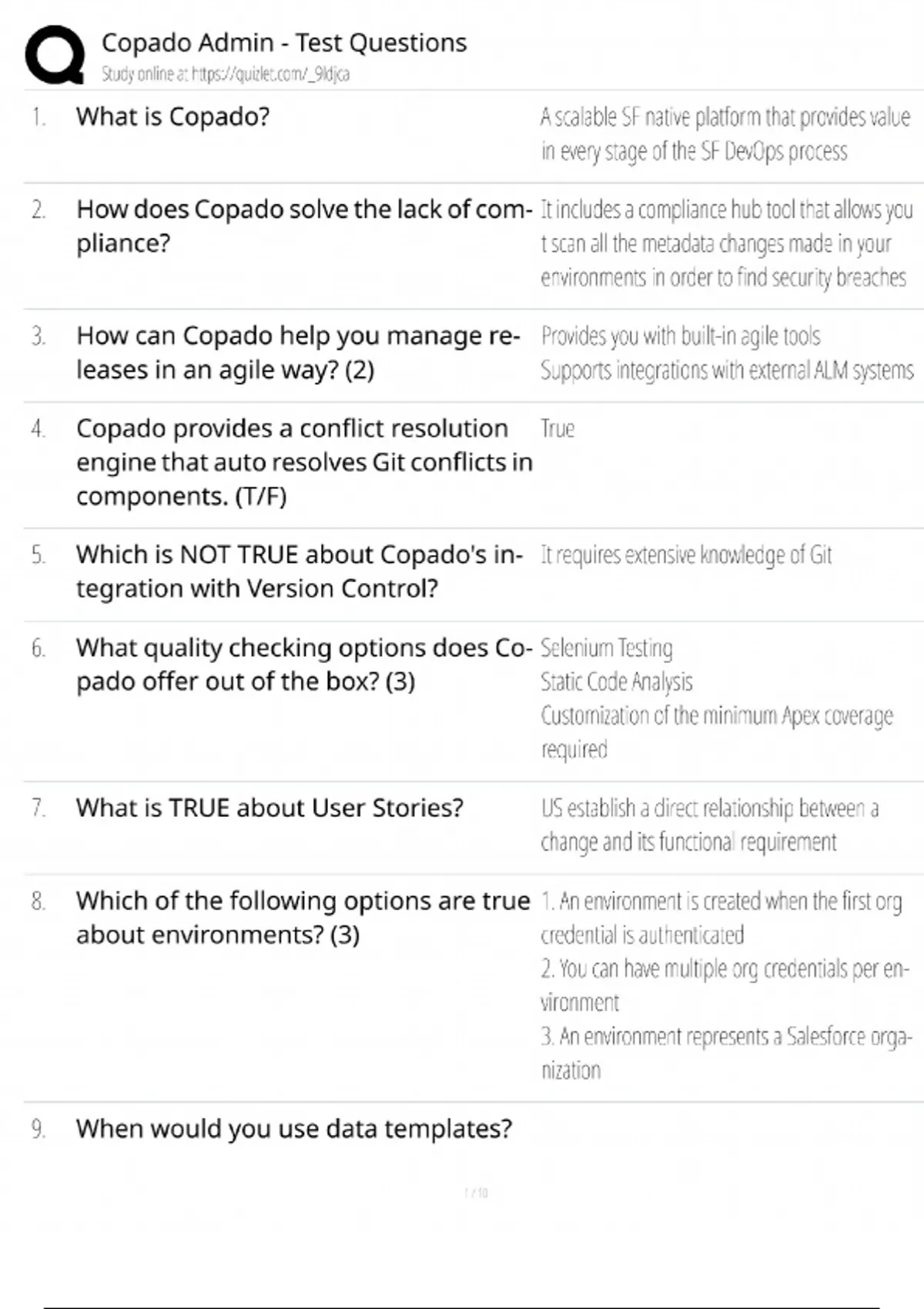 Copado Admin Certification Exam / Score 100% / 2025 Update / Test Bank ...
