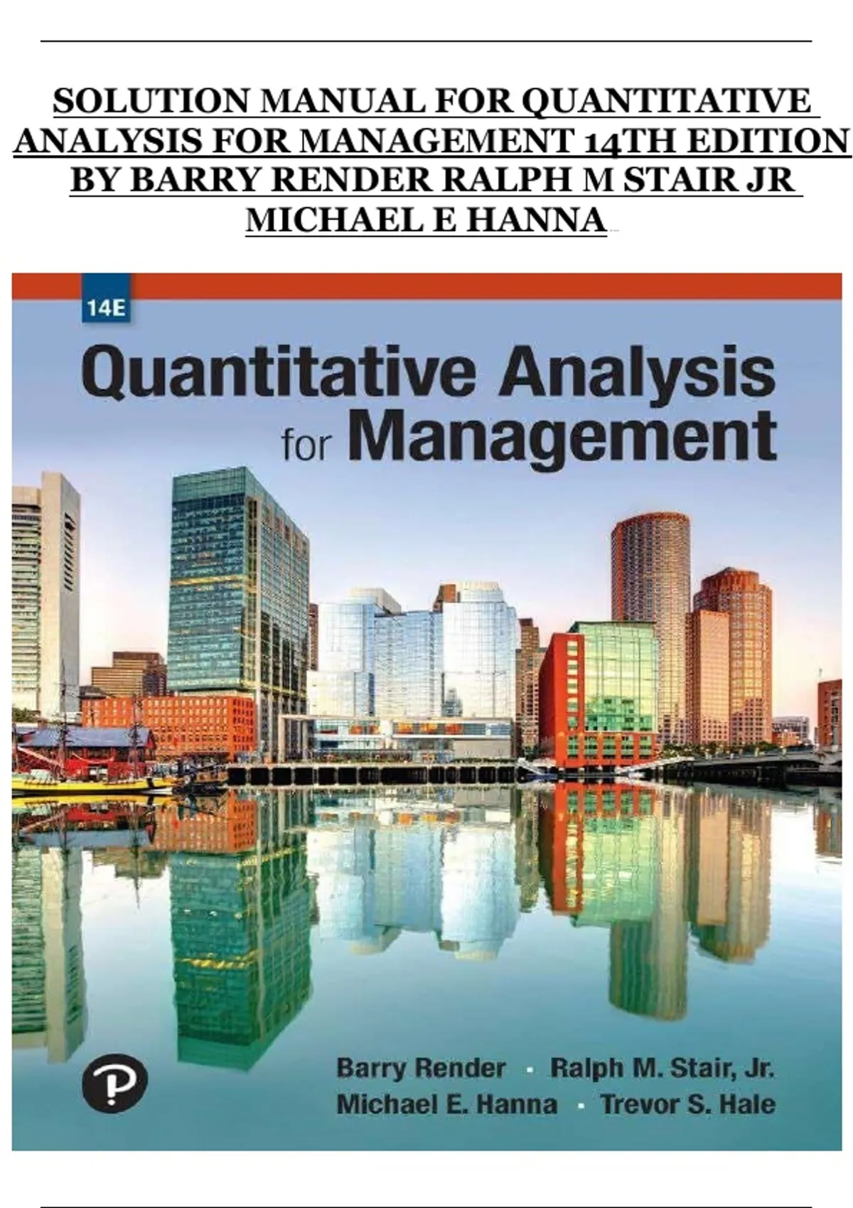 Quantitative Analysis for Management, 14th Edition – Barry Render ...