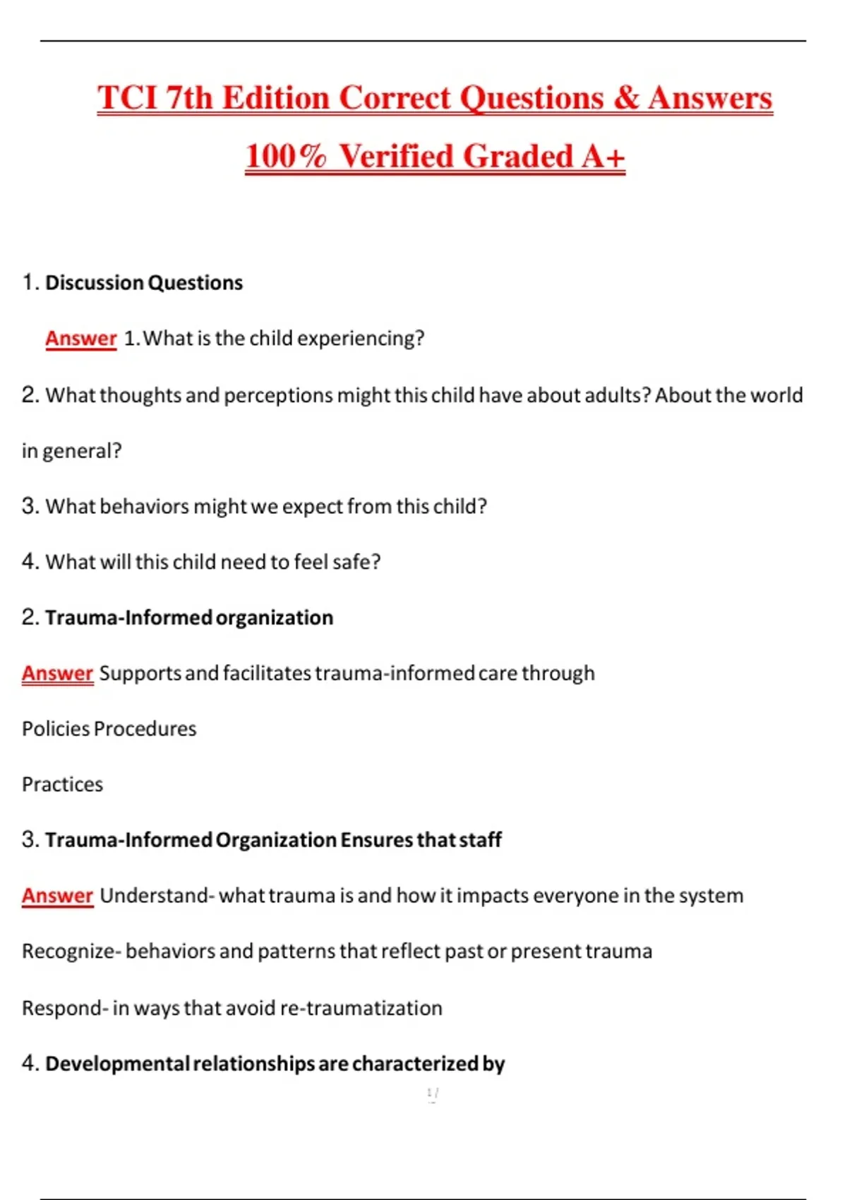 TCI 7th Edition Complete Questions and Guide Answers (Latest 2026/2027 ...