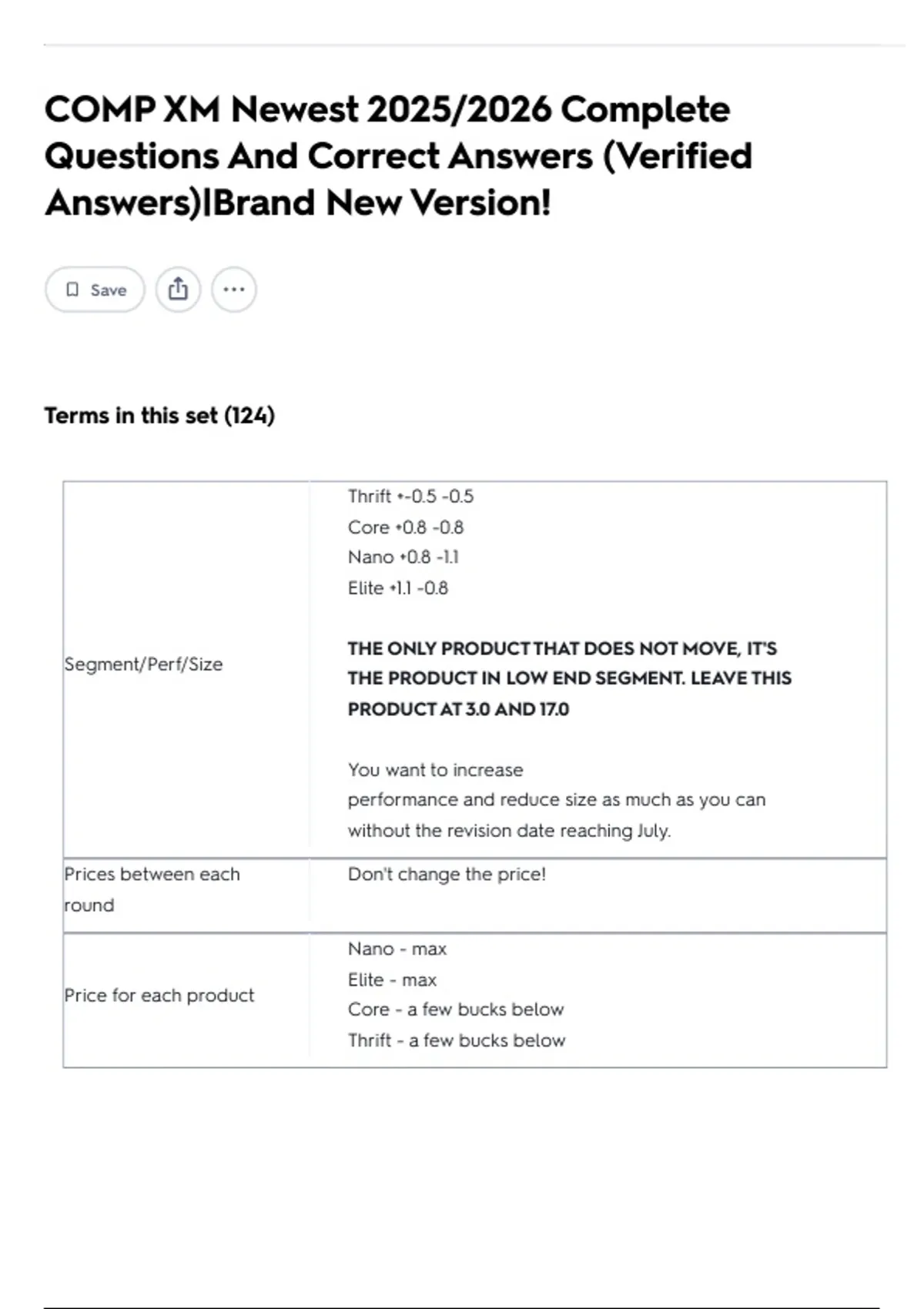 COMP XM Newest 2025/2026 Complete Questions And Correct Answers ...