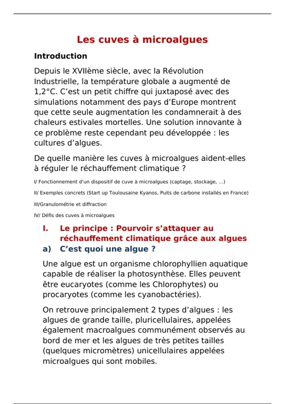 Sujet Grand Oral SVT/Physique : Les cuves à microalgues - Sciences de la vie et de la Terre ...