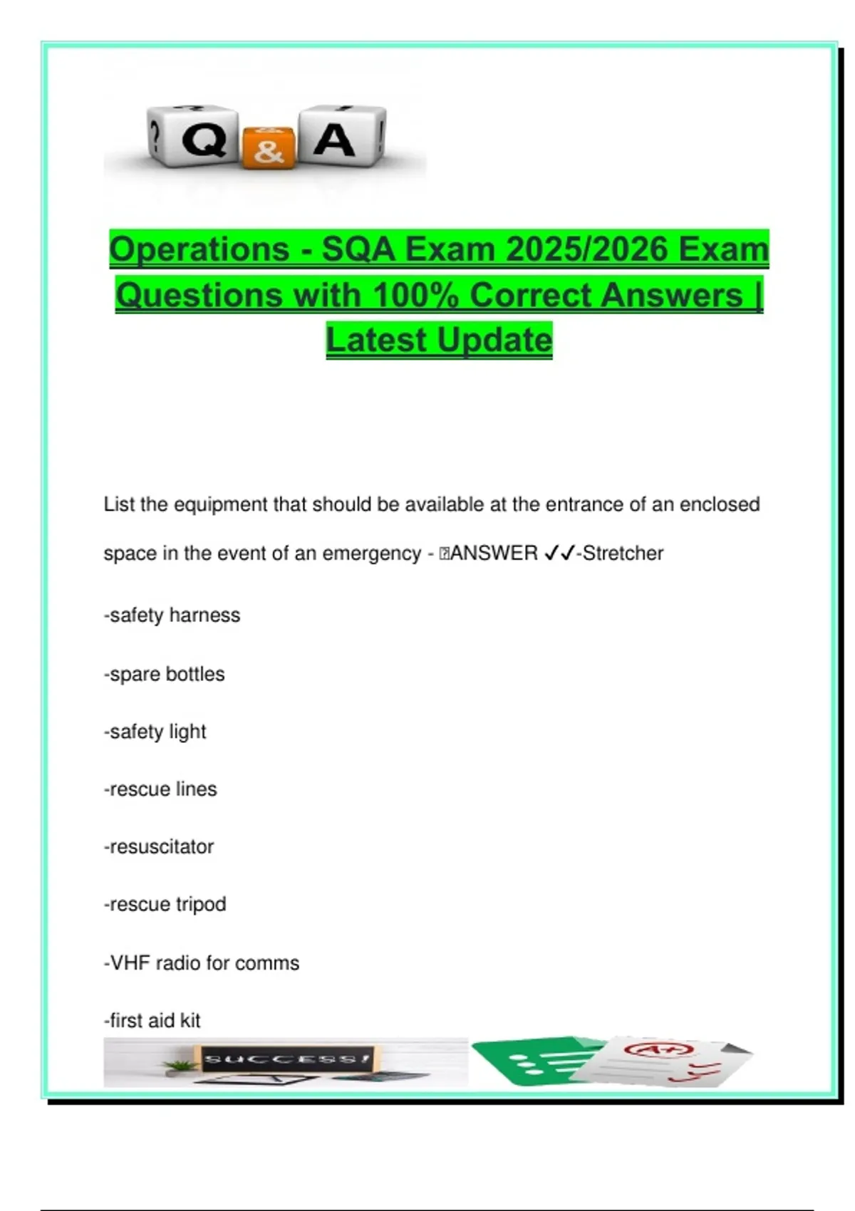 SQA Operations Management Exam Q&A (70 Questions) | TQM, Six Sigma, Inventory Models ...