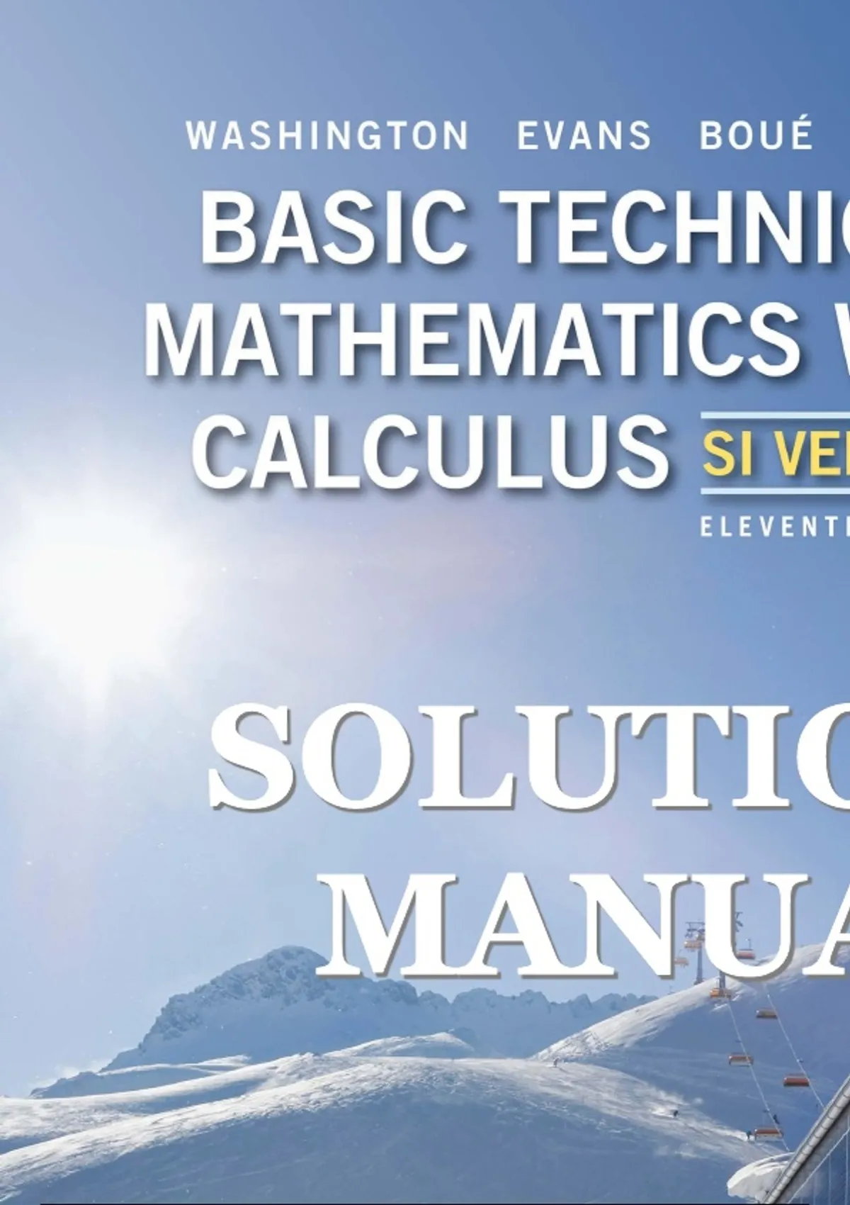 Solutions Manual for Basic Technical Mathematics with Calculus, SI ...