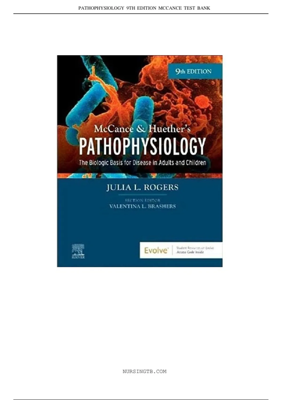 TEST BANK McCance & Huether’s Pathophysiology: The Biologic Basis for ...