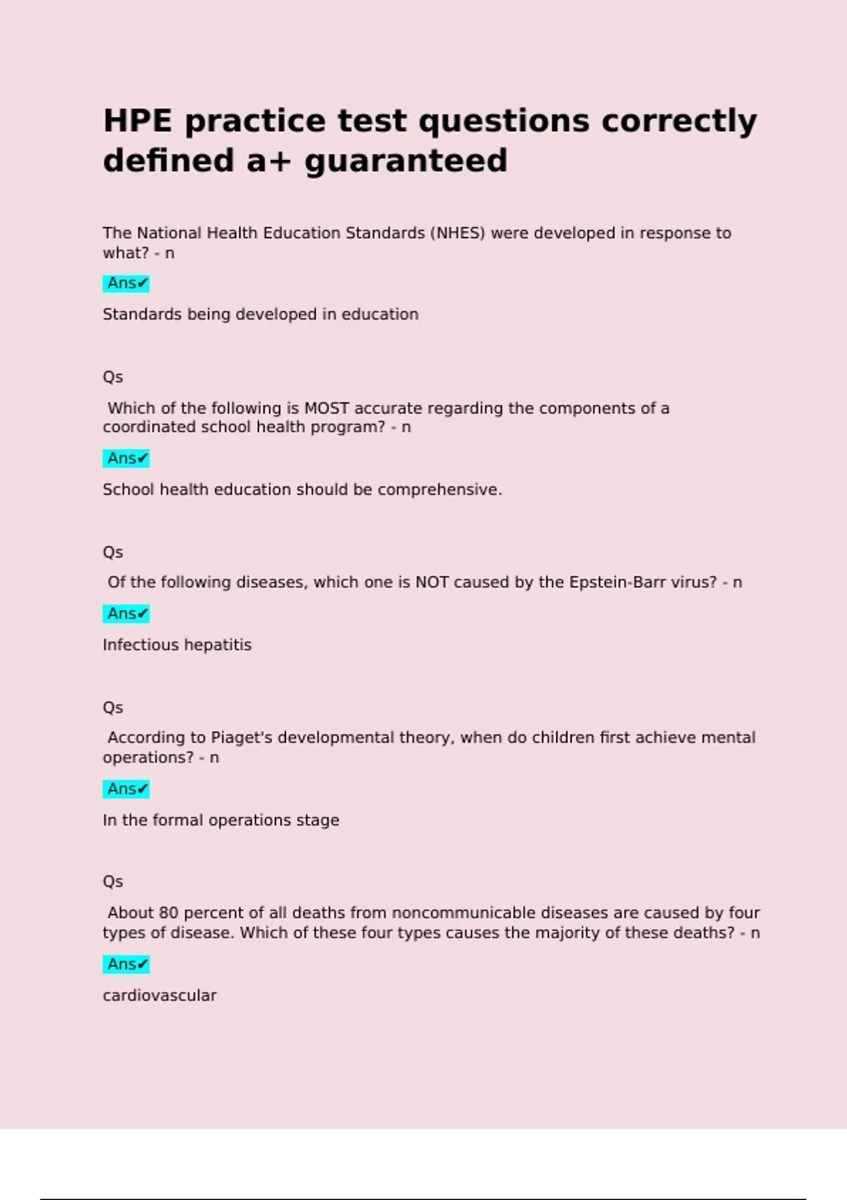 HPE practice test questions correctly defined a+ guaranteed The ...