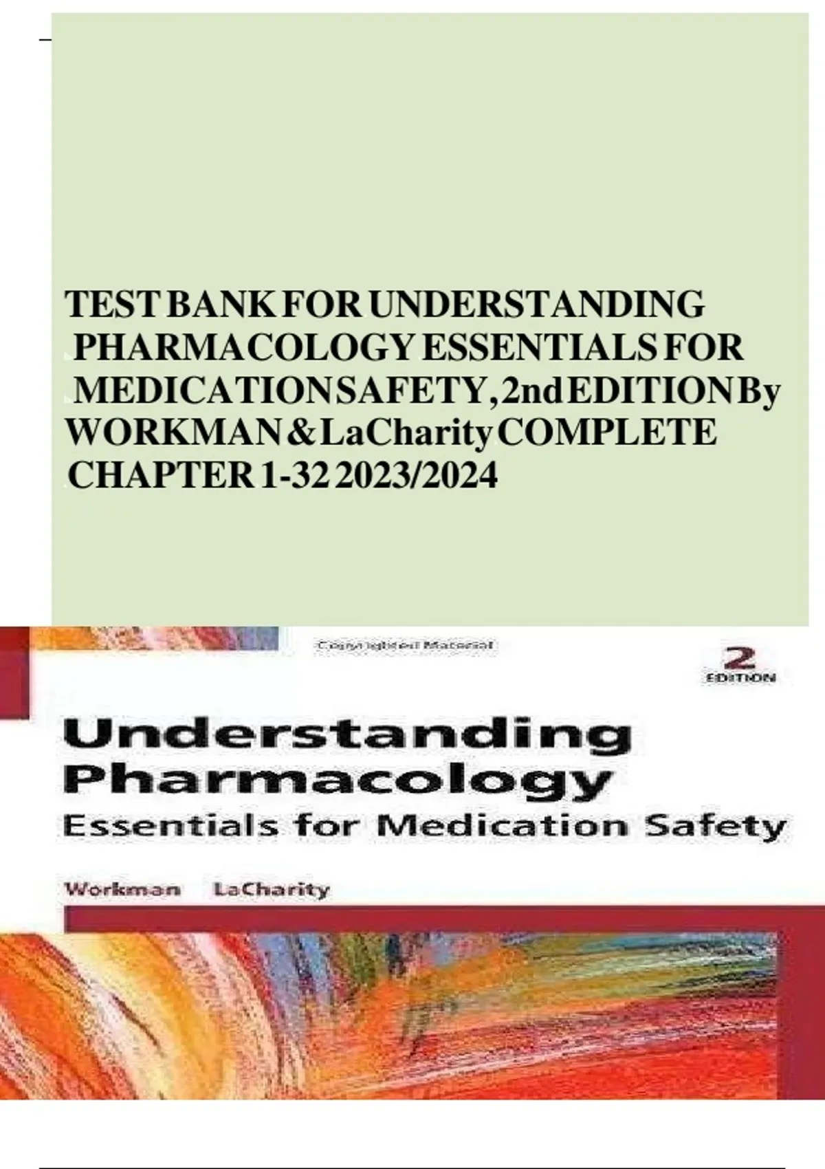 Understanding Pharmacology: Essentials for Medication Safety – 2nd ...
