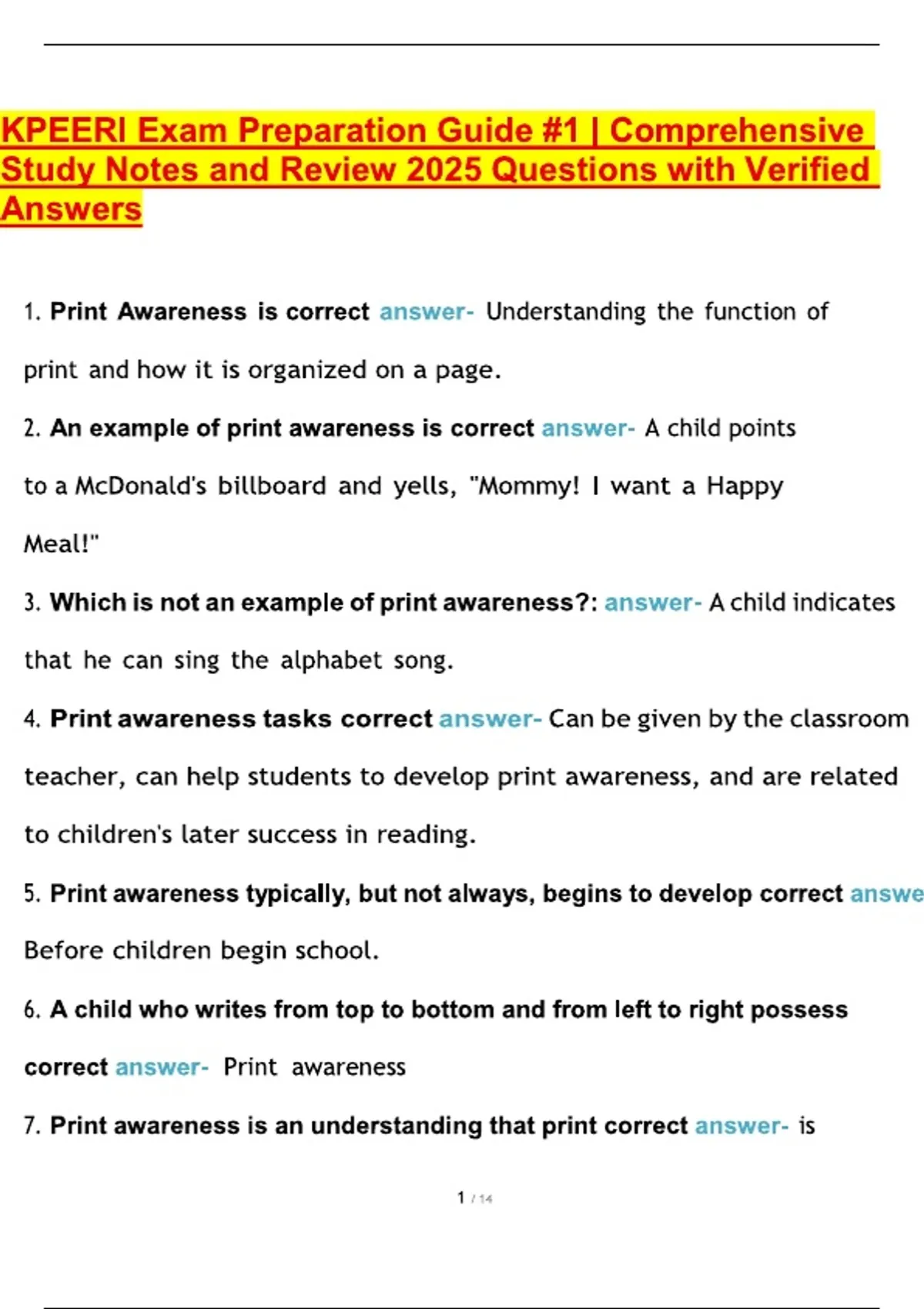 KPEERI Exam Preparation Guide #1 | Comprehensive Study Notes and Review ...