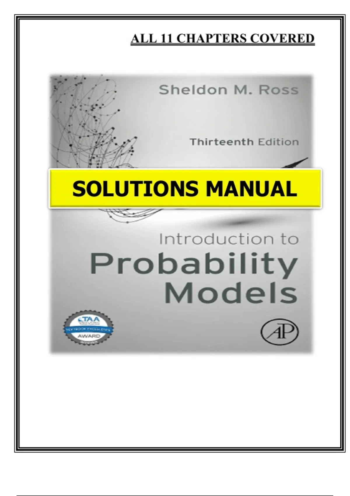 Introduction to Probability Models (Thirteenth Edition, 2019) – Ross ...