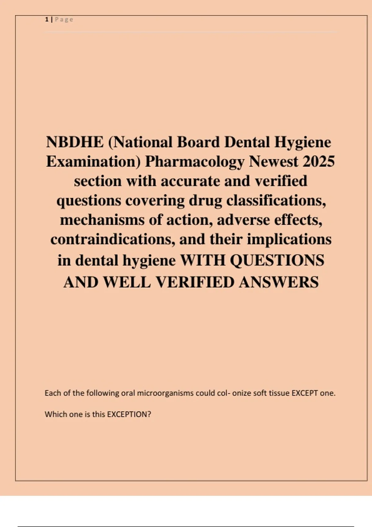 NBDHE Pharmacology 2025 | Drug Classifications, Mechanisms, Adverse ...