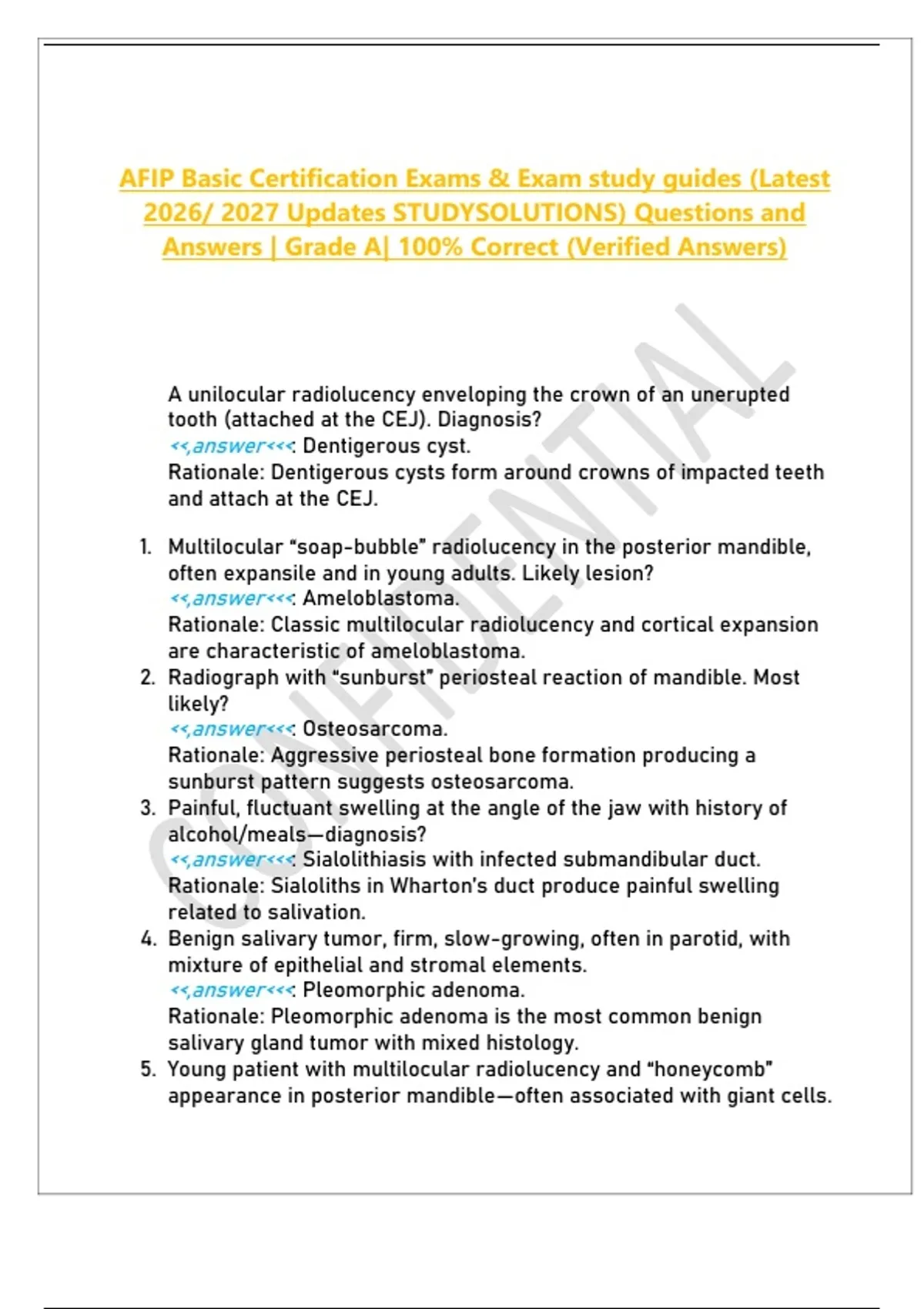 AFIP Basic Certification Exams & Exam study guides (Latest 2026/ 2027 ...
