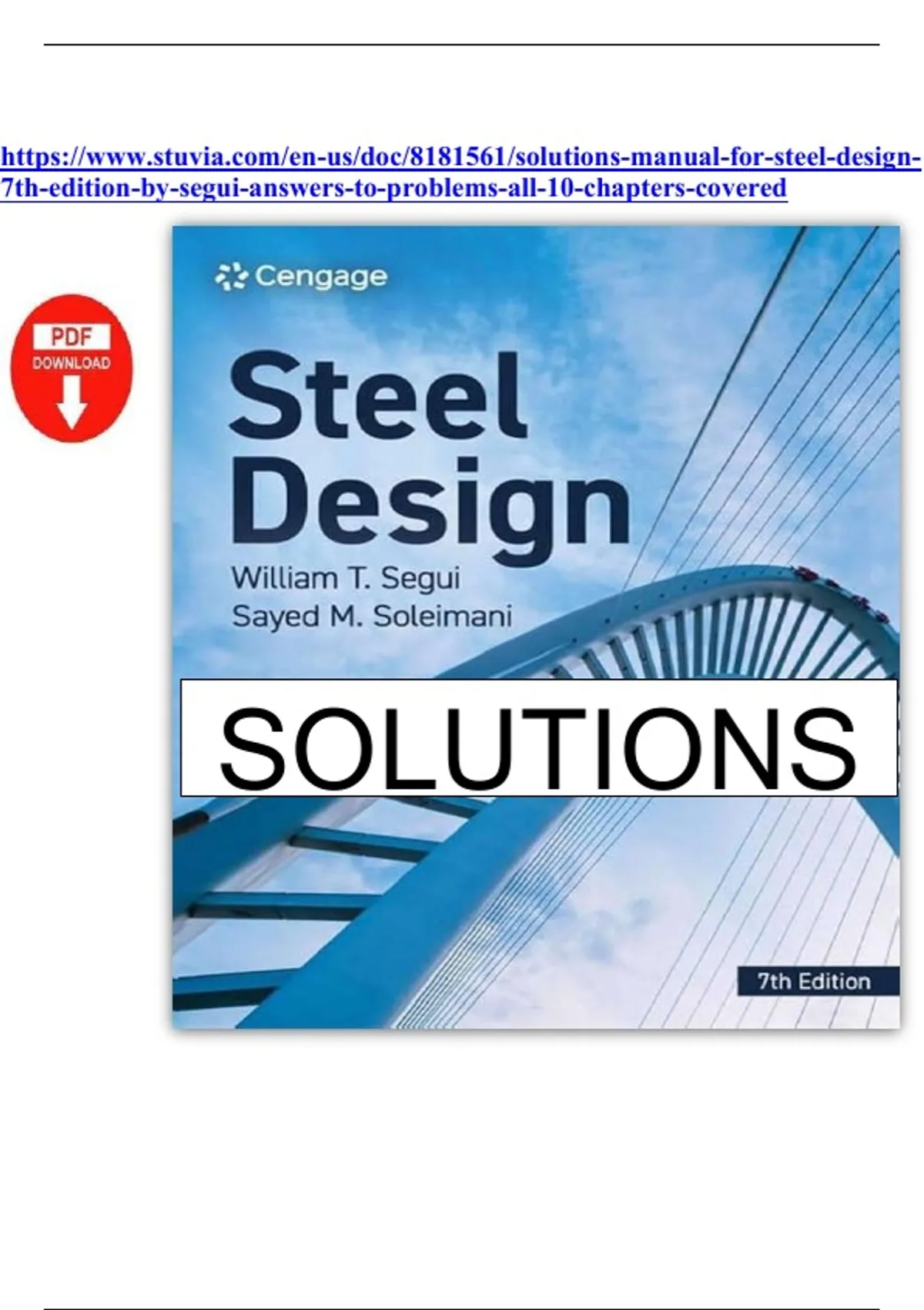 Solutions Manual for Steel Design 7th Edition - Manual for Steel Design ...