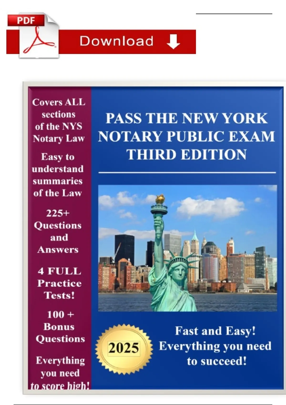 New York Notary Public Exam 2025 – 300 + Practice Questions & Answers ...