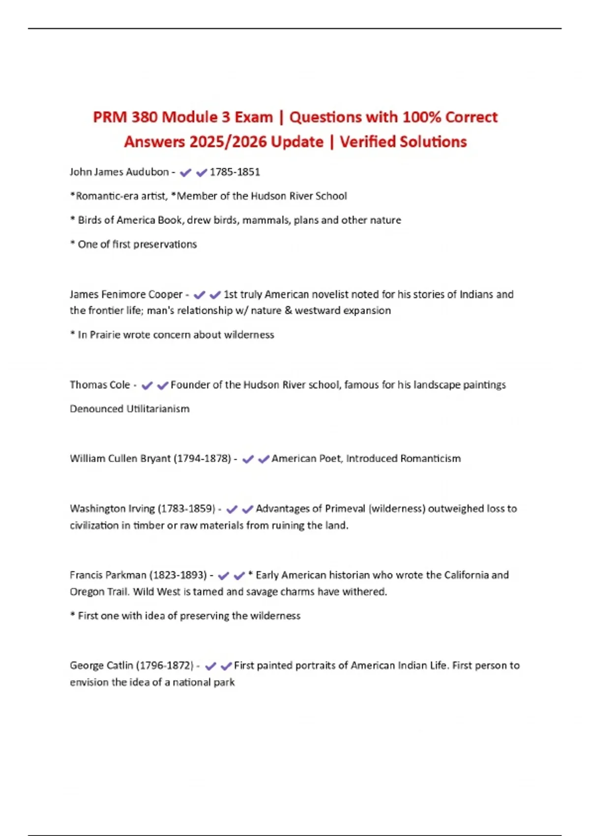 PRM 380 Module 3 Exam | Questions with 100% Correct Answers 2025/2026 ...