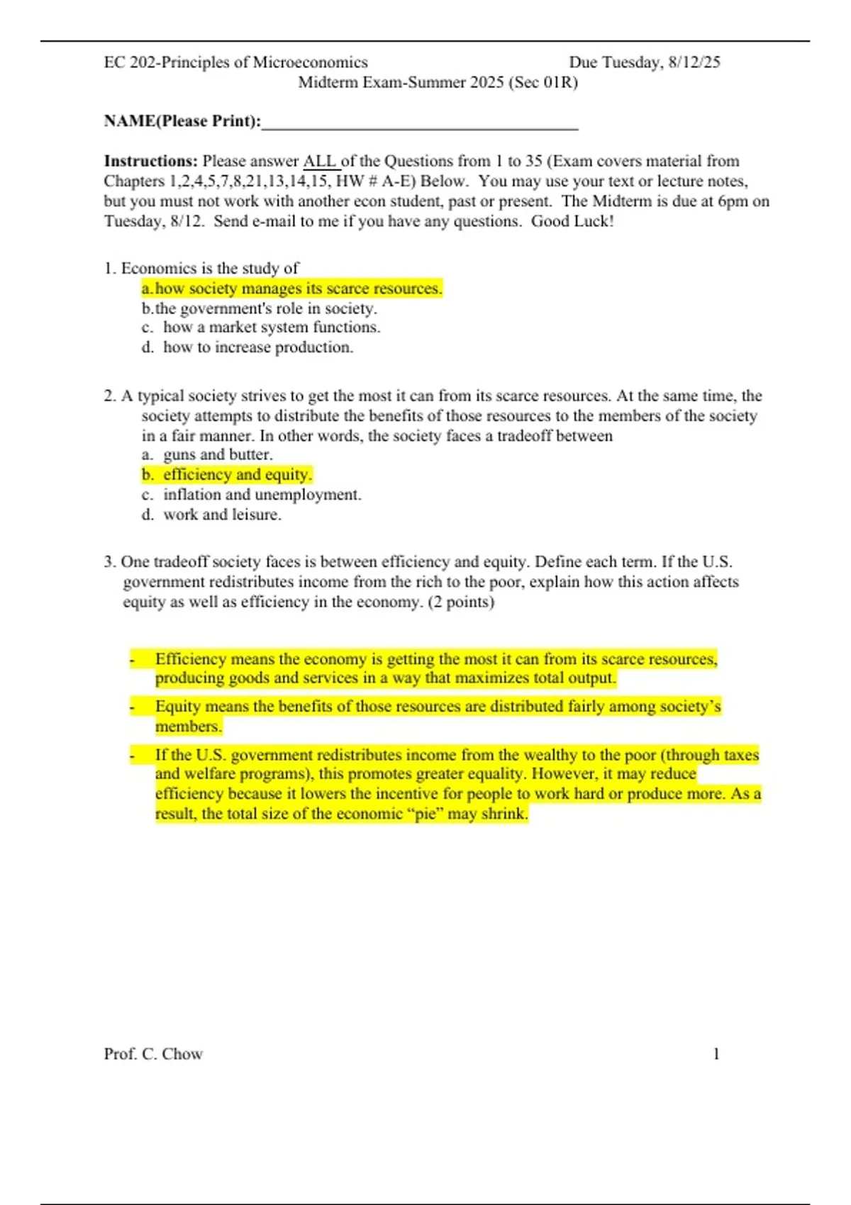 Bunker Hill Community College ECO 202; EC 202-Principles of ...