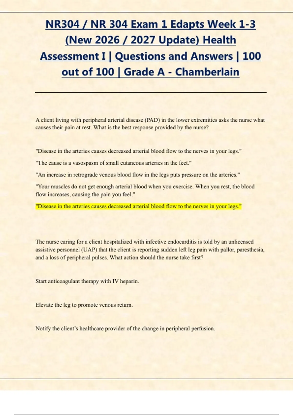 NR304 / NR 304 Exam 1 Edapts Week 1-3 (New 2026 / 2027 Update) Health ...