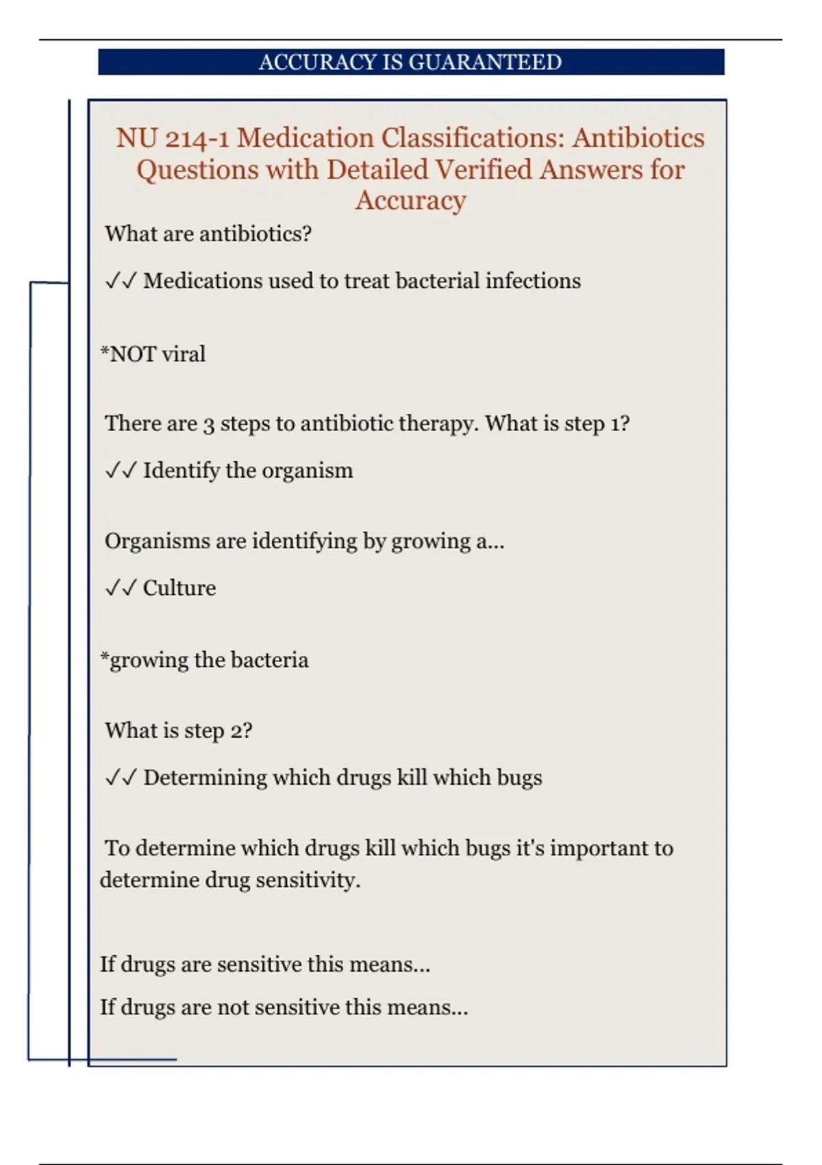 NU 214-1 – Medication Classifications: Antibiotics – Mason Nursing ...