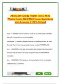 Abeka Health 9 | Test 3 – 2025/2026 | 60+ Questions with Answers | Body ...