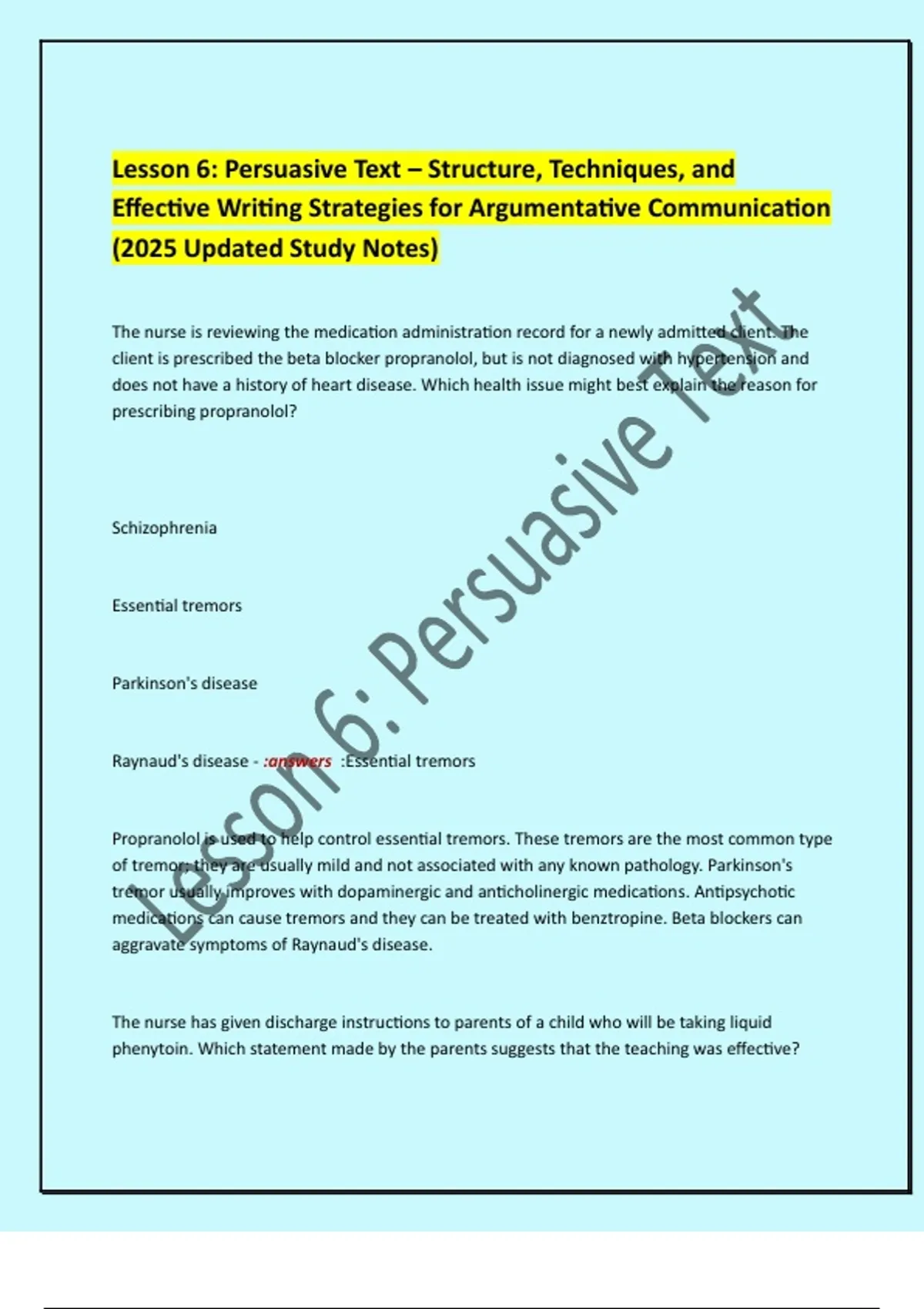 Lesson 6: Persuasive Text – Structure, Techniques, and Effective ...