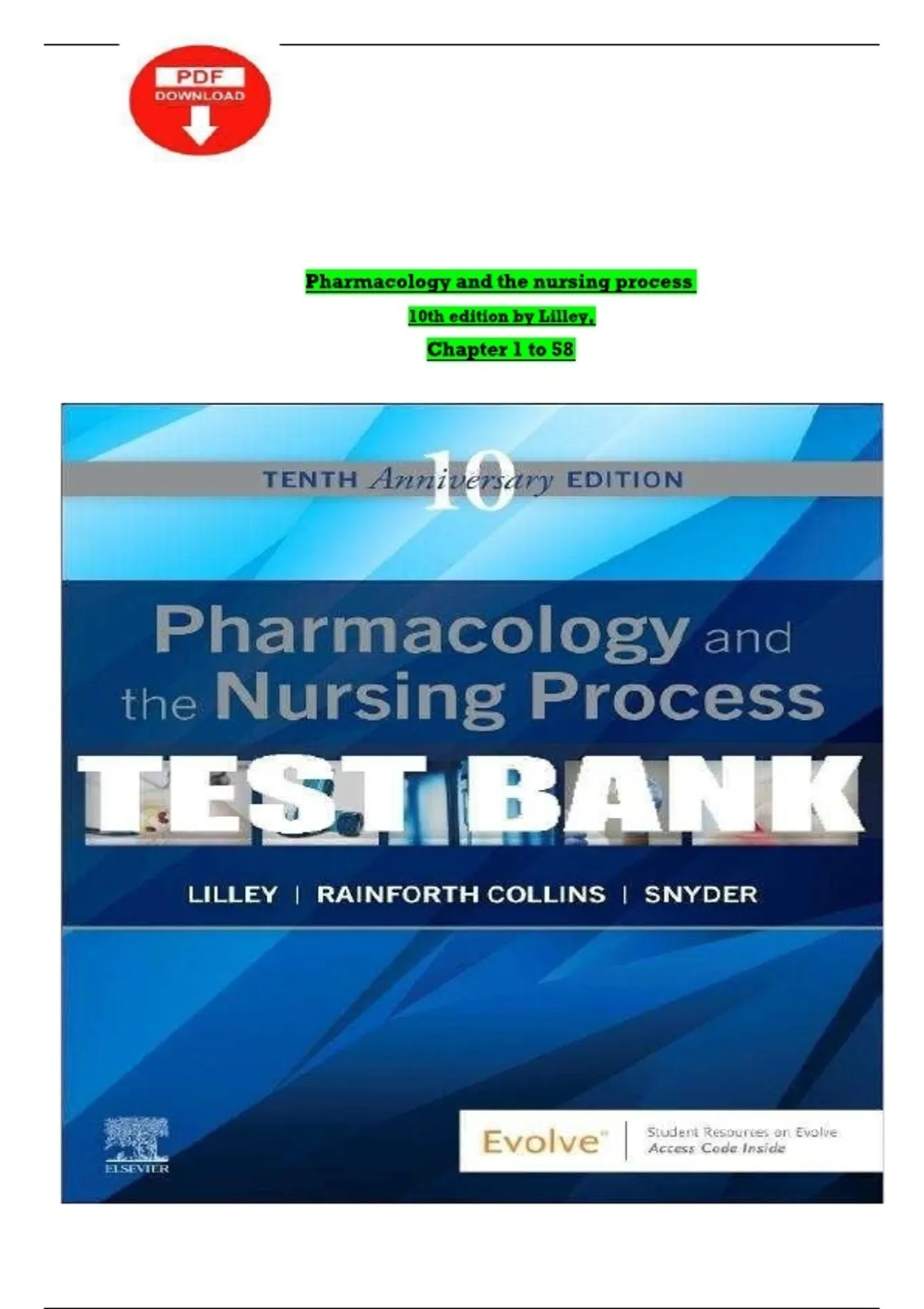 Pharmacology and the Nursing Process – 10th Edition by Linda Lane ...