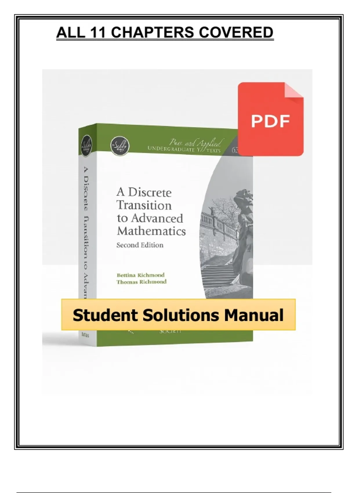 Student Solutions Manual – A Discrete Transition to Advanced ...
