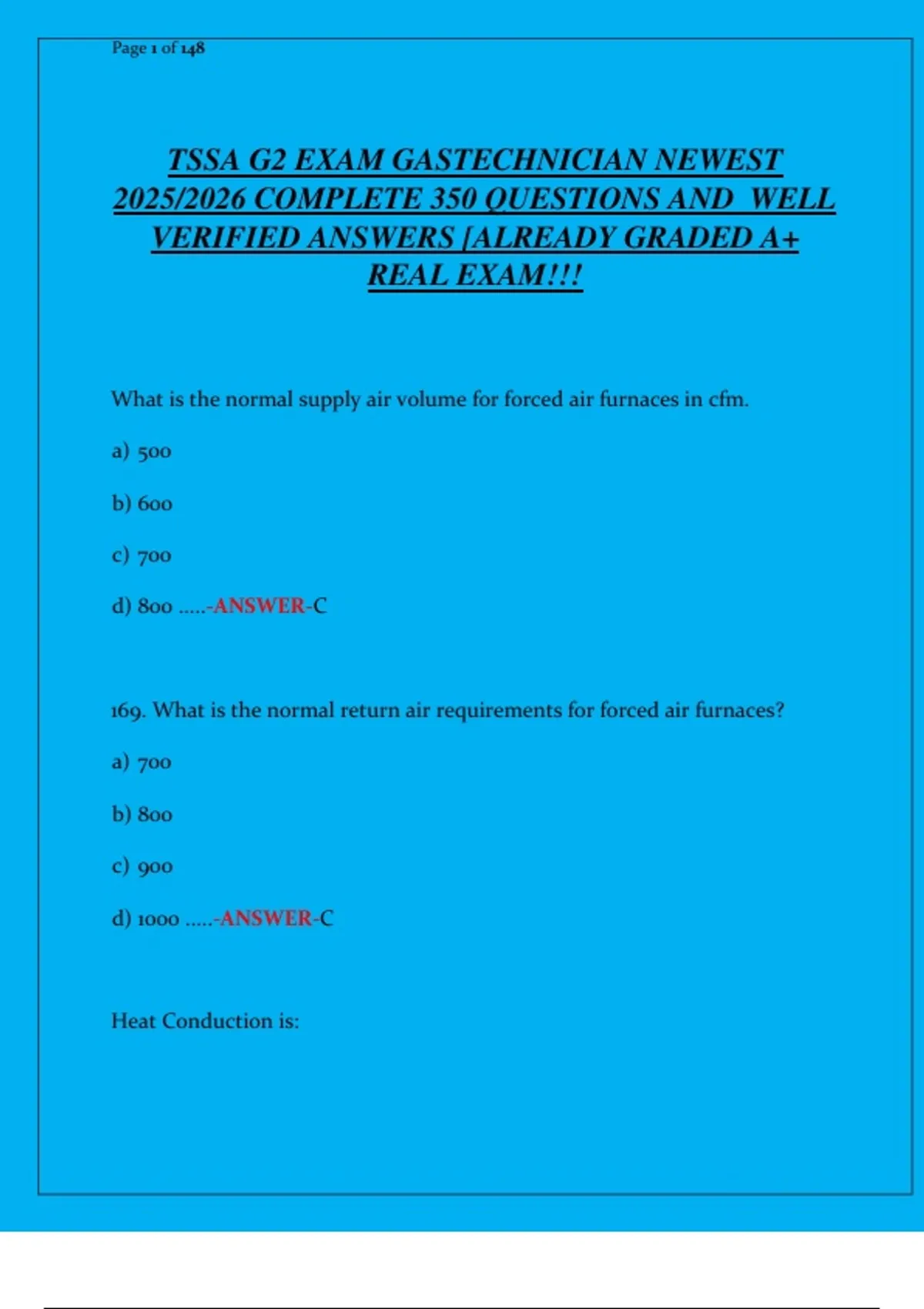 TSSA G2 Gas Technician Exam 2025/2026 – 350 Real Questions & Verified ...