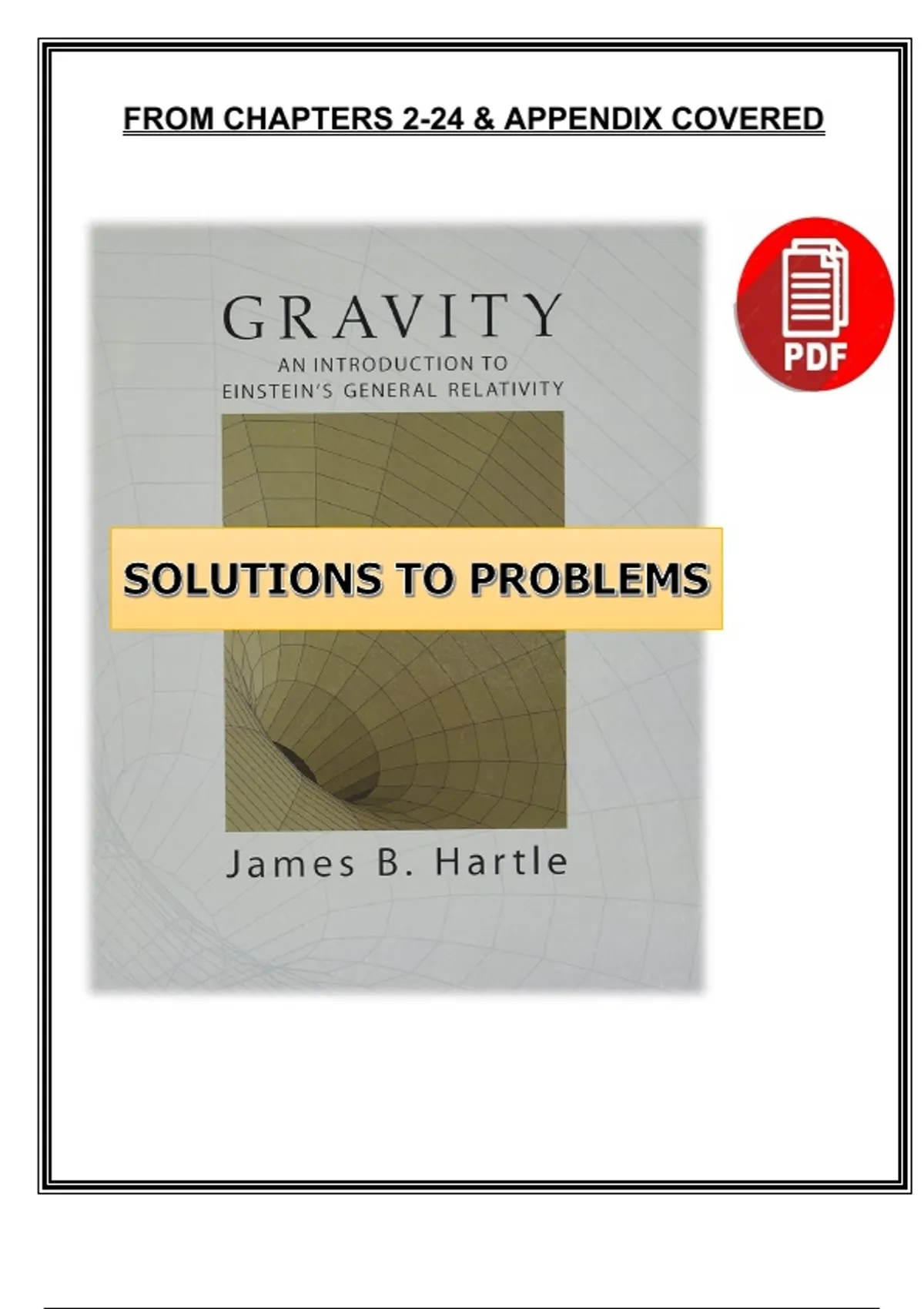 Gravity: An Introduction to Einstein’s General Relativity – Solutions ...