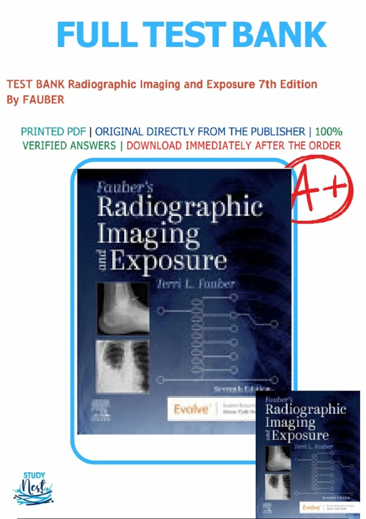TEST BANK for Radiographic Imaging and Exposure 7th Edition By FAUBER ...