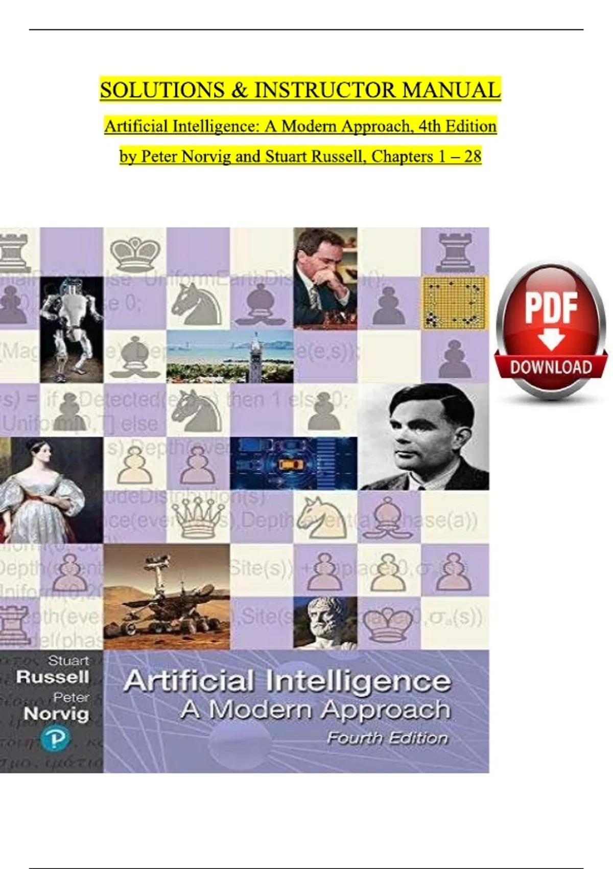 Solution Manual for Artificial Intelligence A Modern Approach, 4th ...