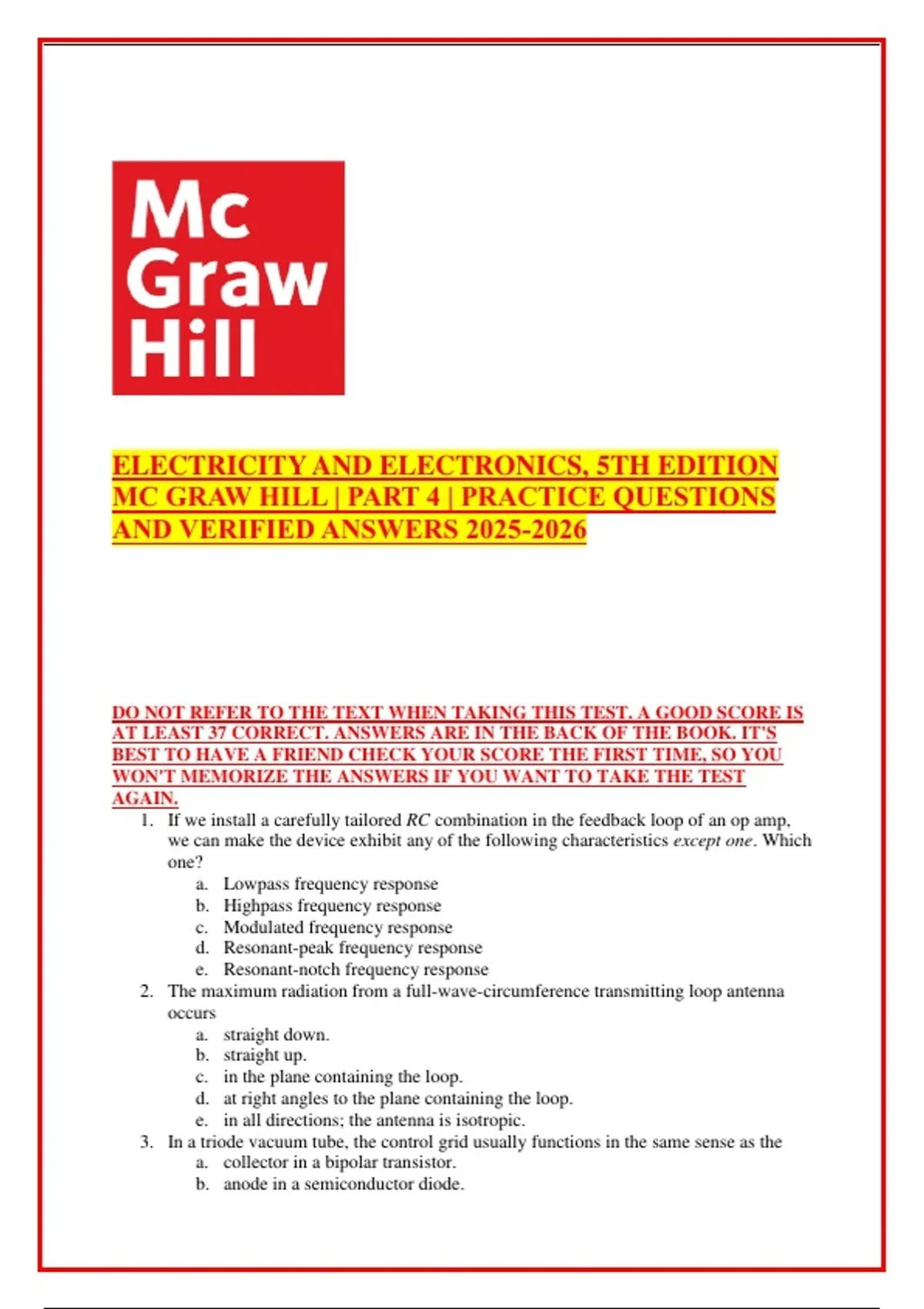 ELECTRICITY AND ELECTRONICS, 5TH EDITION MC GRAW HILL | PART 4 ...