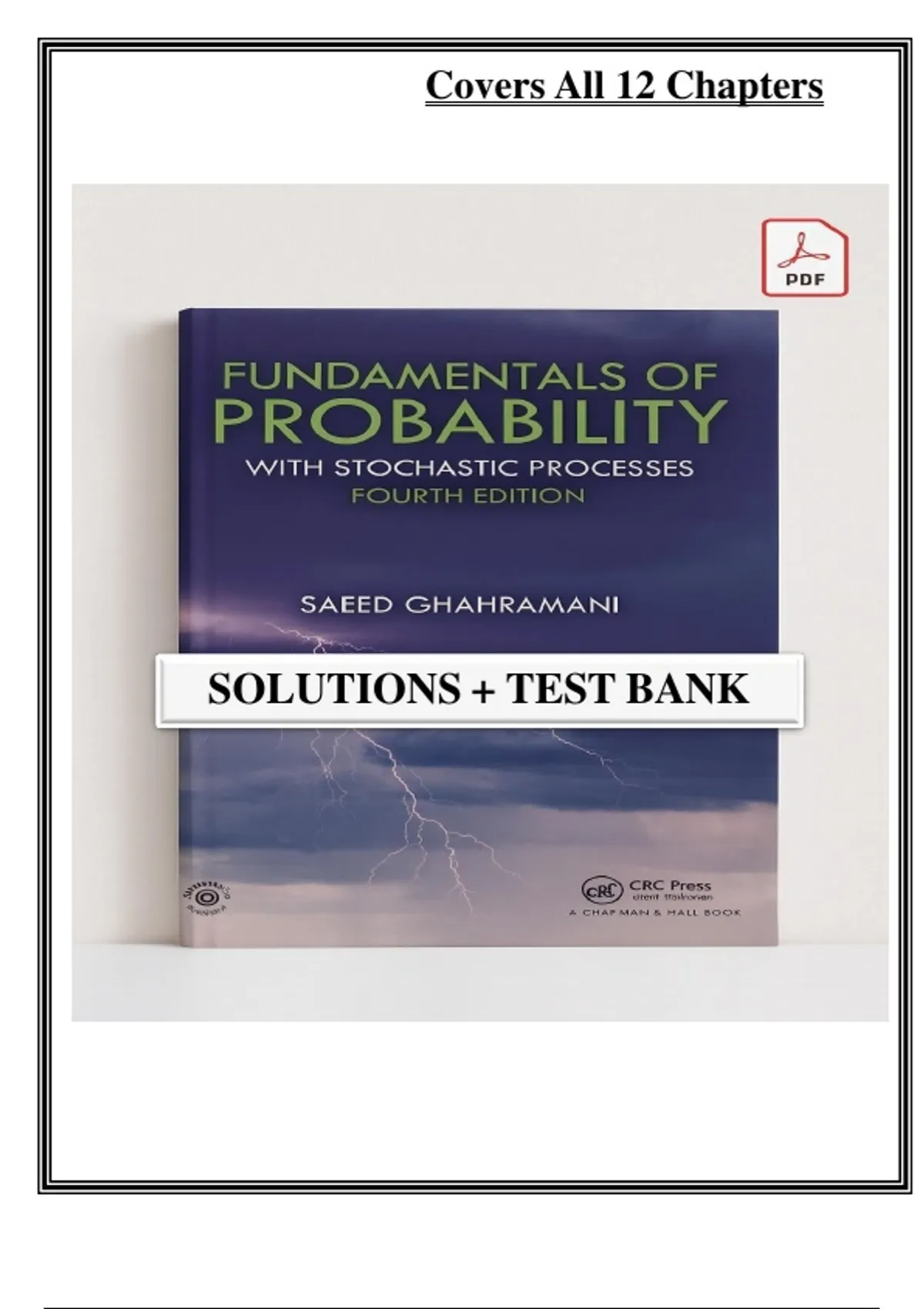 Solution Manual for Fundamentals of Probability with Stochastic ...