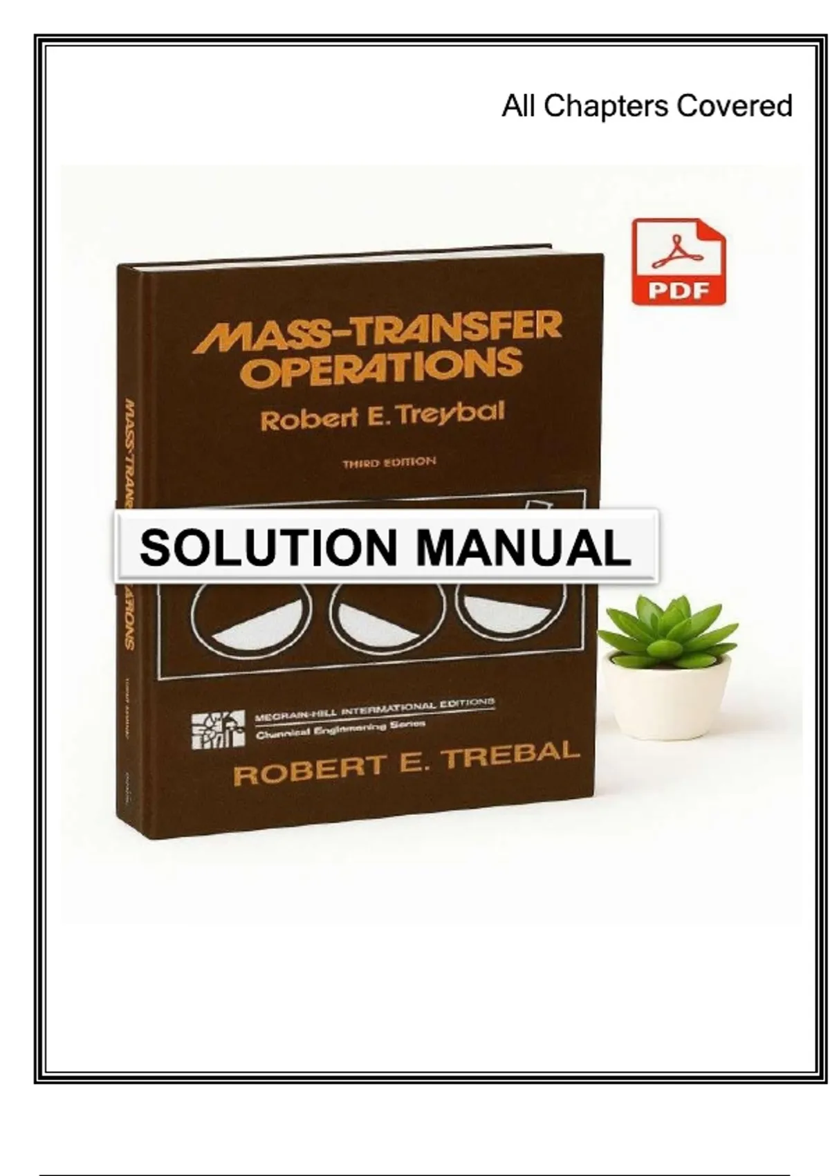 Mass Transfer Operations 3rd Ed – Treybal | Complete Solution Manual ...