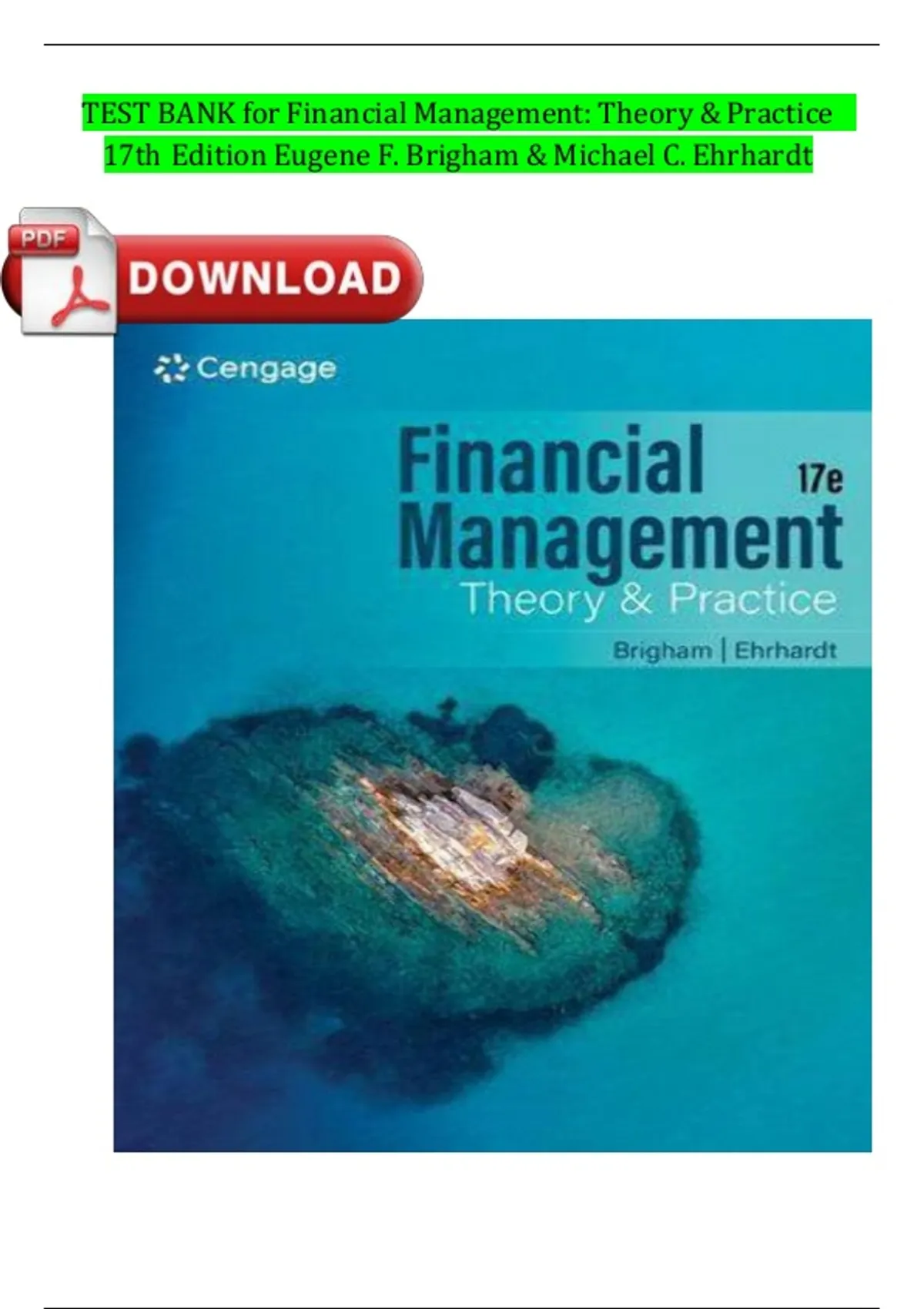 Financial Management: Theory & Practice – 17th Edition by Eugene F ...