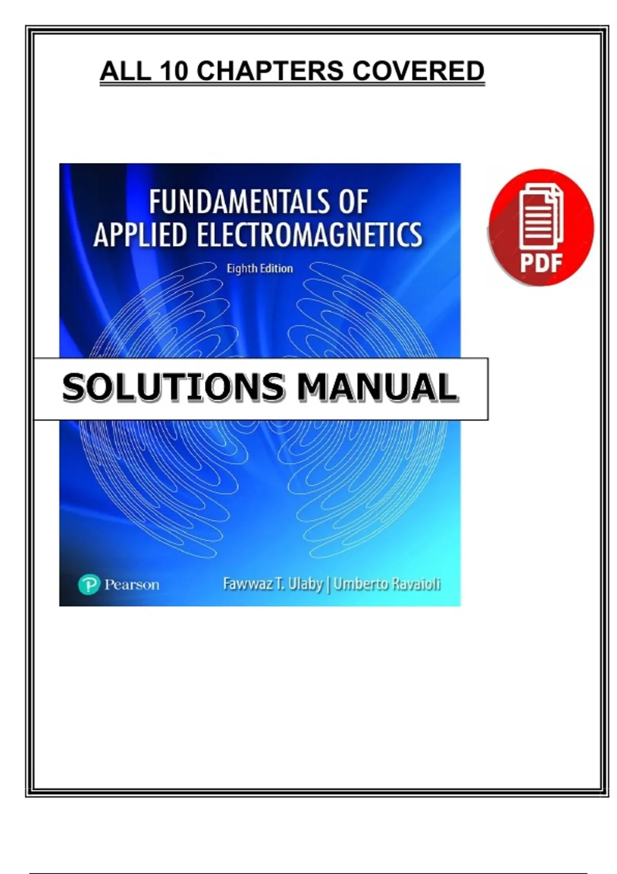 Fundamentals of Applied Electromagnetics (8th Edition, 2020 ...