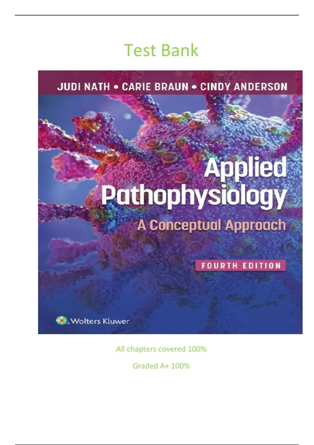 Test Bank for Applied Pathophysiology A Conceptual Approach to the ...