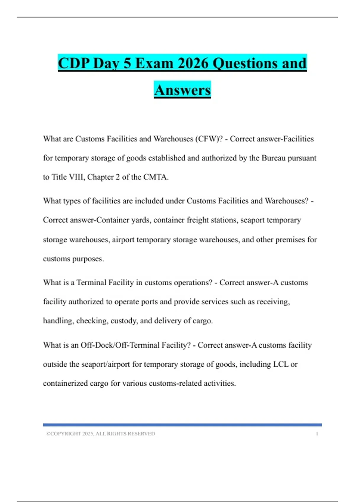 CDP& LLDP Bundled Tests 2026 Questions and Answers - Stuvia US