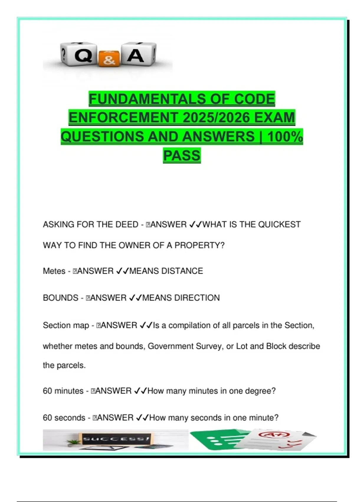 Fundamentals of Code Enforcement – 300+ Exam Q&A | Legal Framework ...