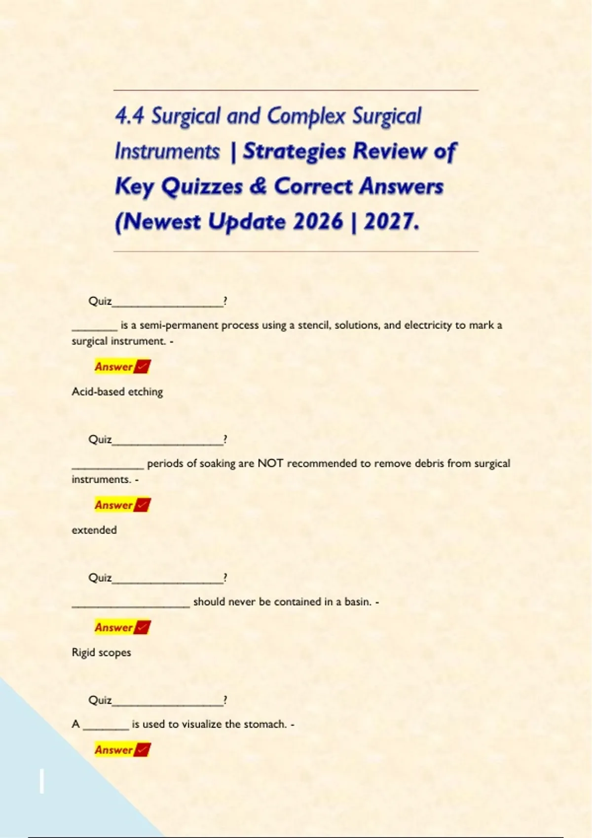 4.4 Surgical and Complex Surgical Instruments | Strategies Review of ...
