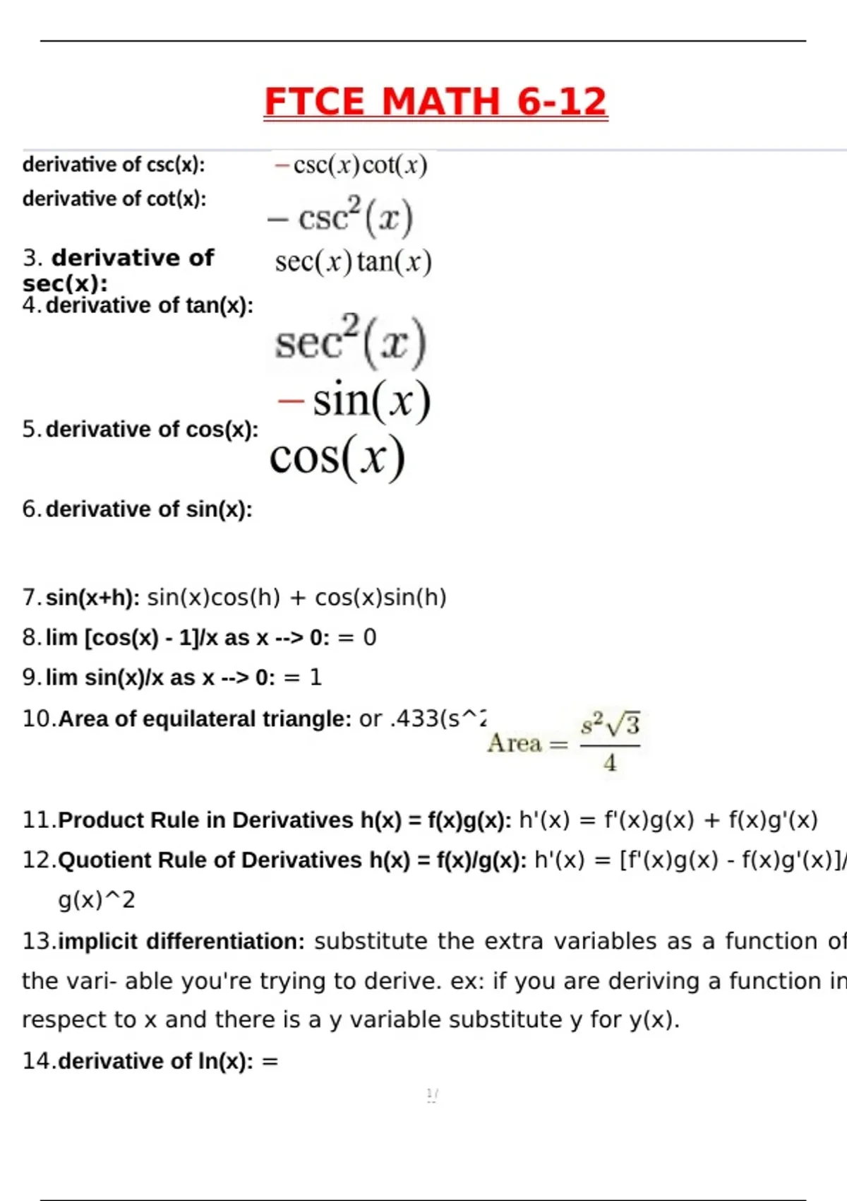 FTCE Math 6-12 Latest 2025 Actual Questions and Verified Answers (2025 ...